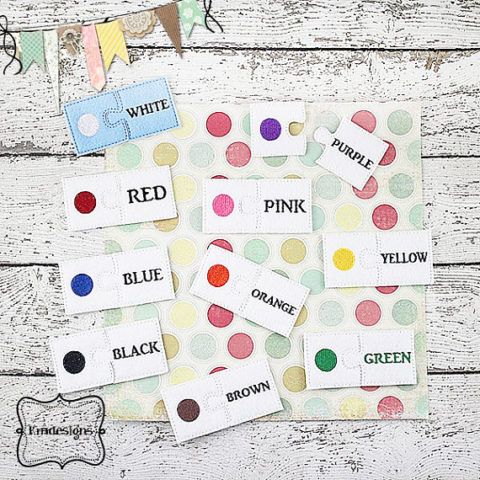 Learning Color Puzzle Set ITH Embroidery Digital design | Miss Meggie ...