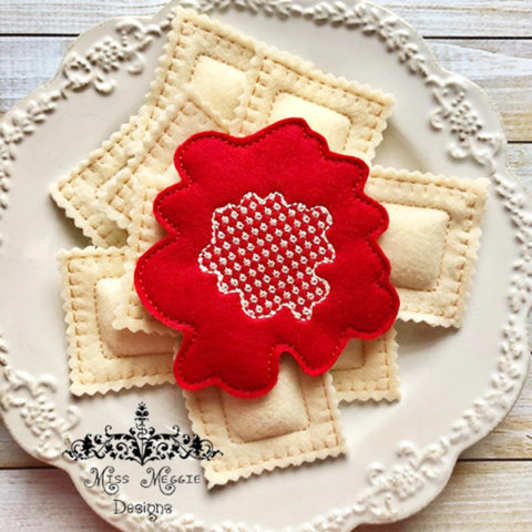 Play food stuffed ravioli and sauce set ITH Embroidery design file ...