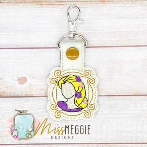 Cameo Tangled Princess Snaptab ITH Embroidery design file | Miss Meggie ...